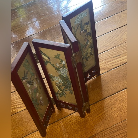 Vintage Chinese Table Screen | Accents | Vintage Miniature Chinese ...